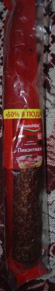 Колбаса сырокопченая КампоМос Пикантная | отзывы