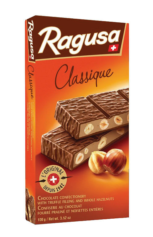 Молочный шоколад Ragusa Classique С трюфельной начинкой и целыми ...
