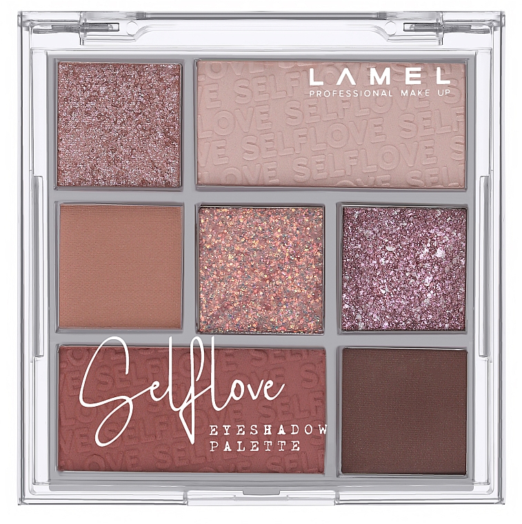 Тени для век Lamel Professional SELFLOVE Eyeshadow Palette - «Базовая ...
