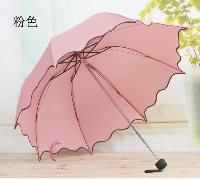 Aliexpress Women Rain Umbrella 4 Folding Female Umbrellas Handle Comfortable Strongly Brand For Princess 92CM