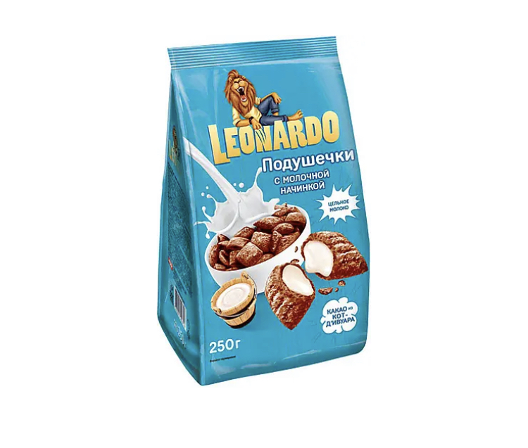 Подушечки KDV «Leonardo» с молочной начинкой. | отзывы