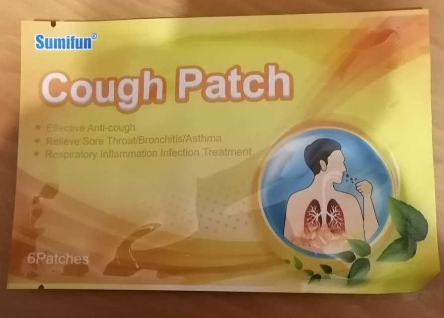 Пластырь Sumifun лечебный от простуды, кашля, боли в горле Cough Patch ...