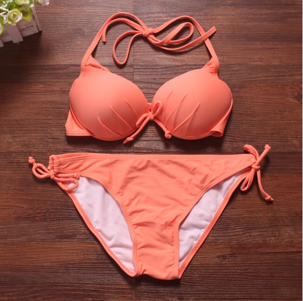 Купальник AliExpress Free shipping 2014 Women Neon Push UP Swimwear ...