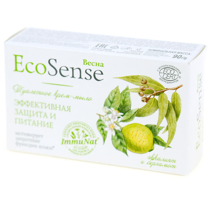 Крем-мыло EcoSense Весна Эффективная защита и питание с эвкалиптом и ...