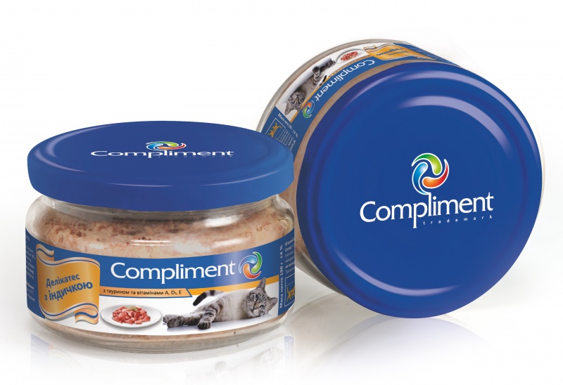 Корм для кошек Compliment Мясной деликатес с мясом индейки | отзывы