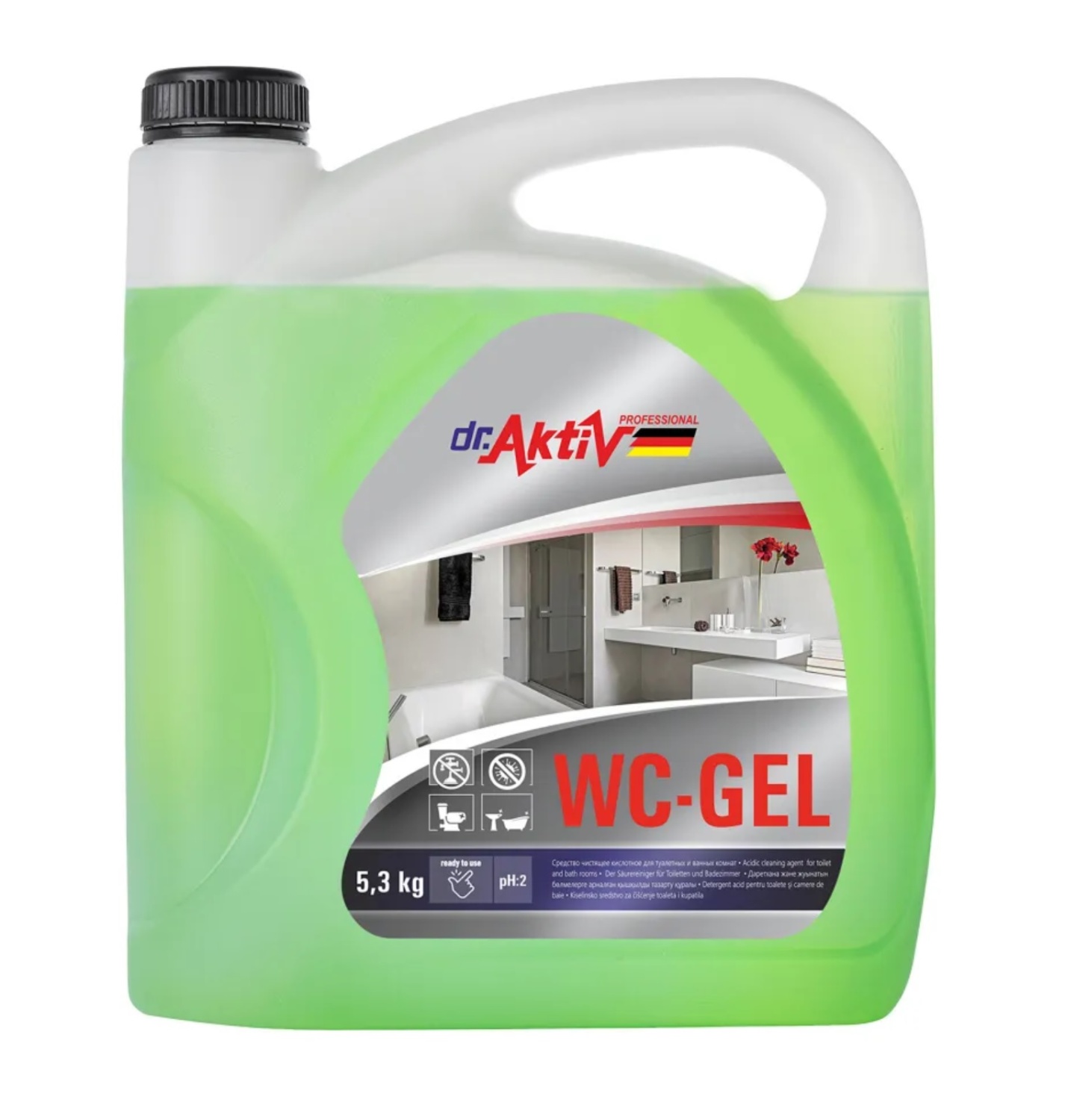 Чистящее средство для туалетных и ванных комнат Dr.Aktiv WC - GEL ...